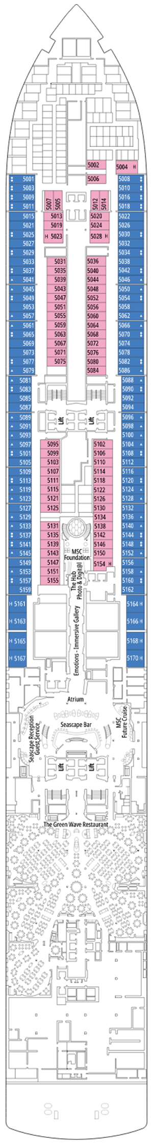 MSC Seascape ship details, deck plans, reviews and more