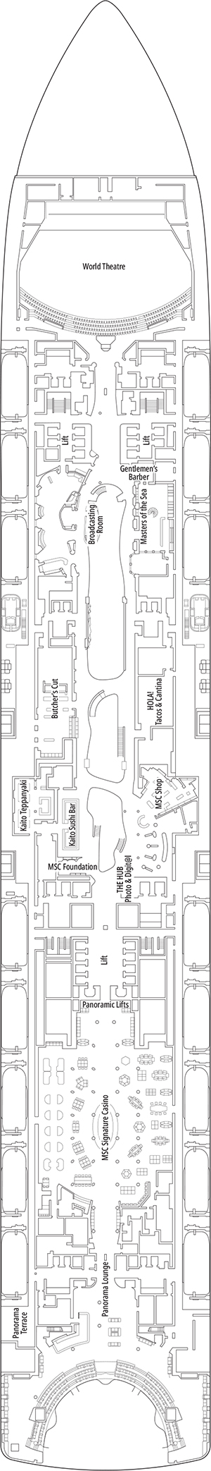 MSC World America ship details, deck plans, reviews and more