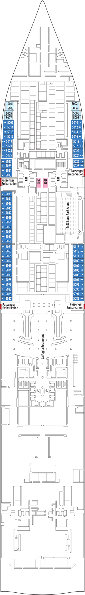 MSC World America ship details, deck plans, reviews and more